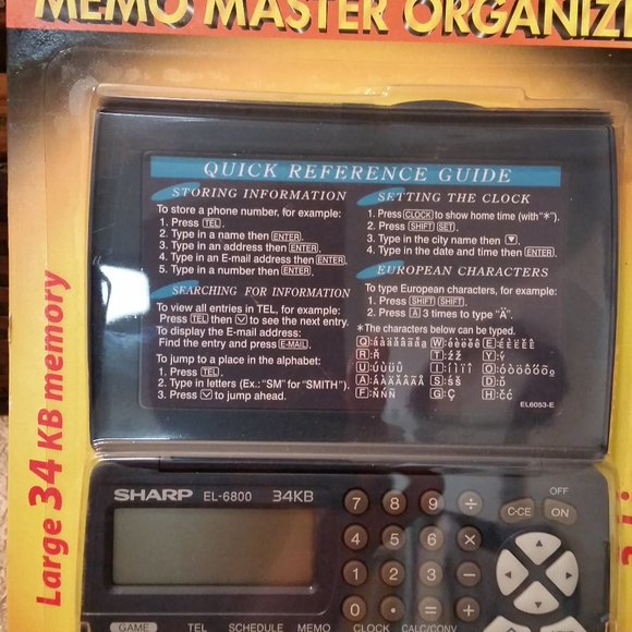 Sharp | Office | Sharp El680b Memo Master Organizer | Poshmark
